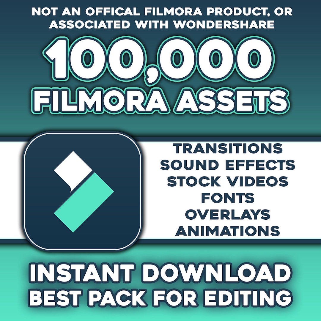 100k Wondershare Filmora, & Capcut Editing Assets Bundle, Preset ...