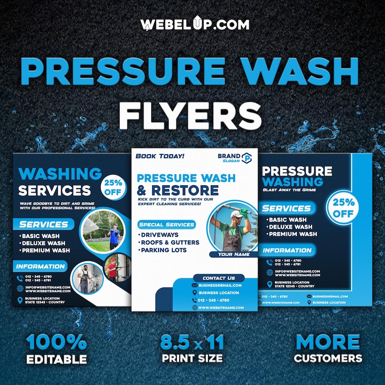 Pressure Washing Business Flyer – Gutter, Window, Roof Cleaning ...
