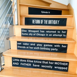 Star Wars Opening Crawl Stair Risers Signs | Printable Star Wars ...