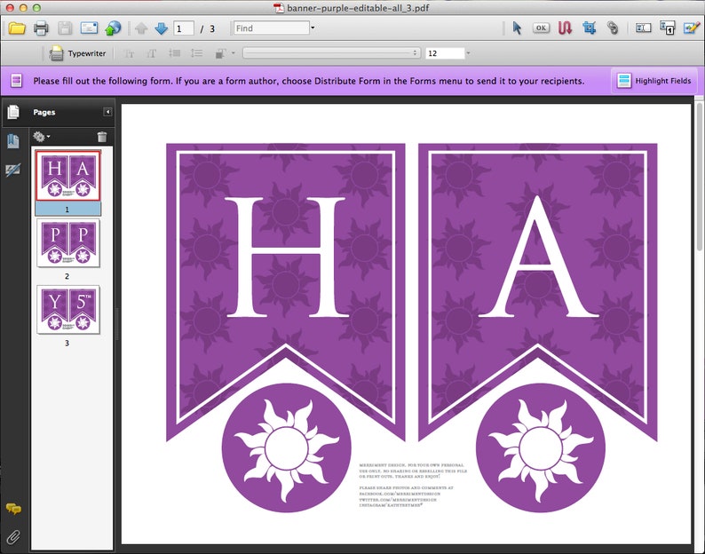 Personalized "all the Princesses" Princess Birthday Banner Printable ...