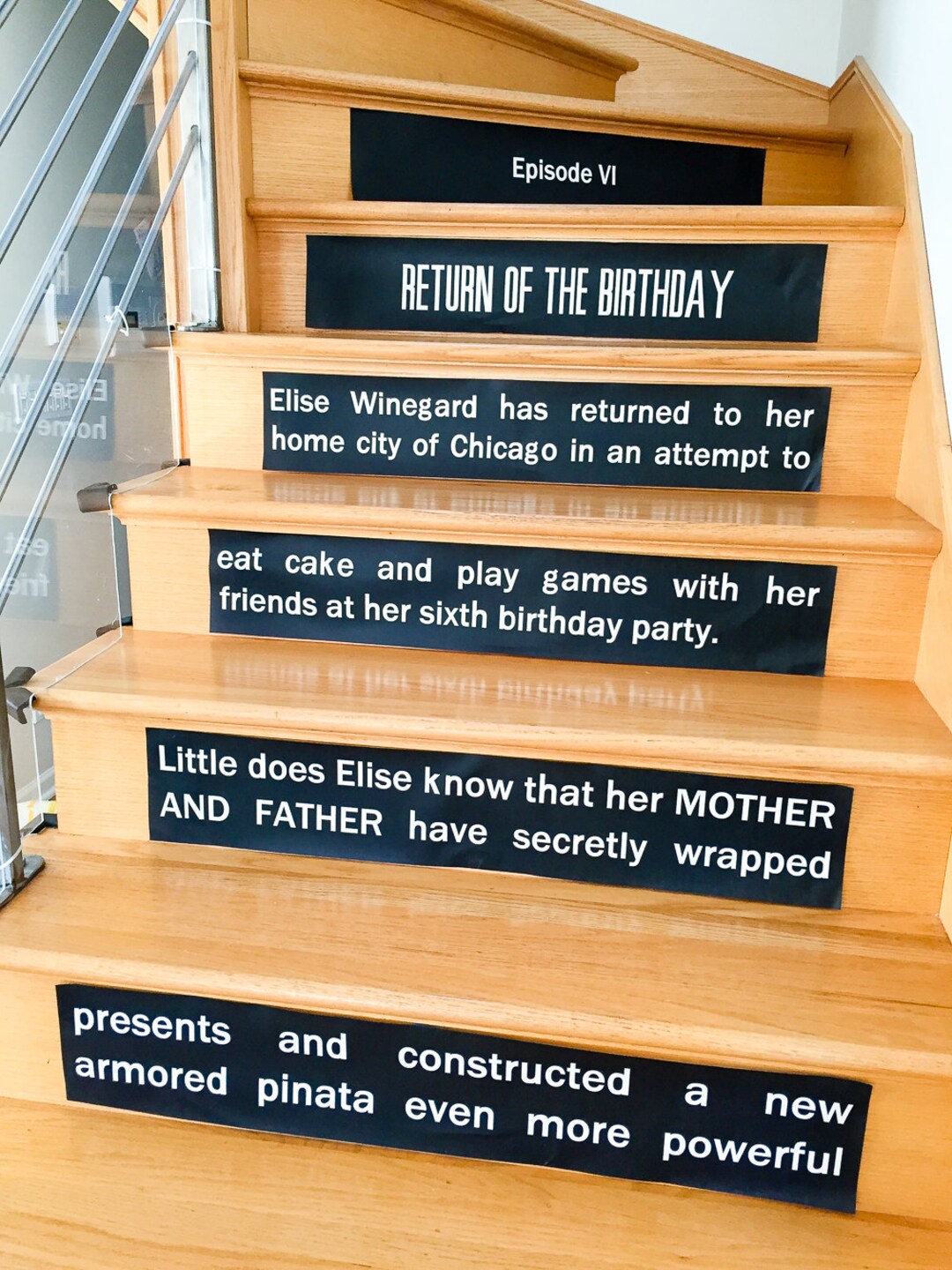 Star Wars Opening Crawl Stair Risers Signs | Printable Star Wars ...