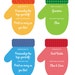 8 Designs! EDITABLE Mitten Gift Tags Personalized for the Christmas ...