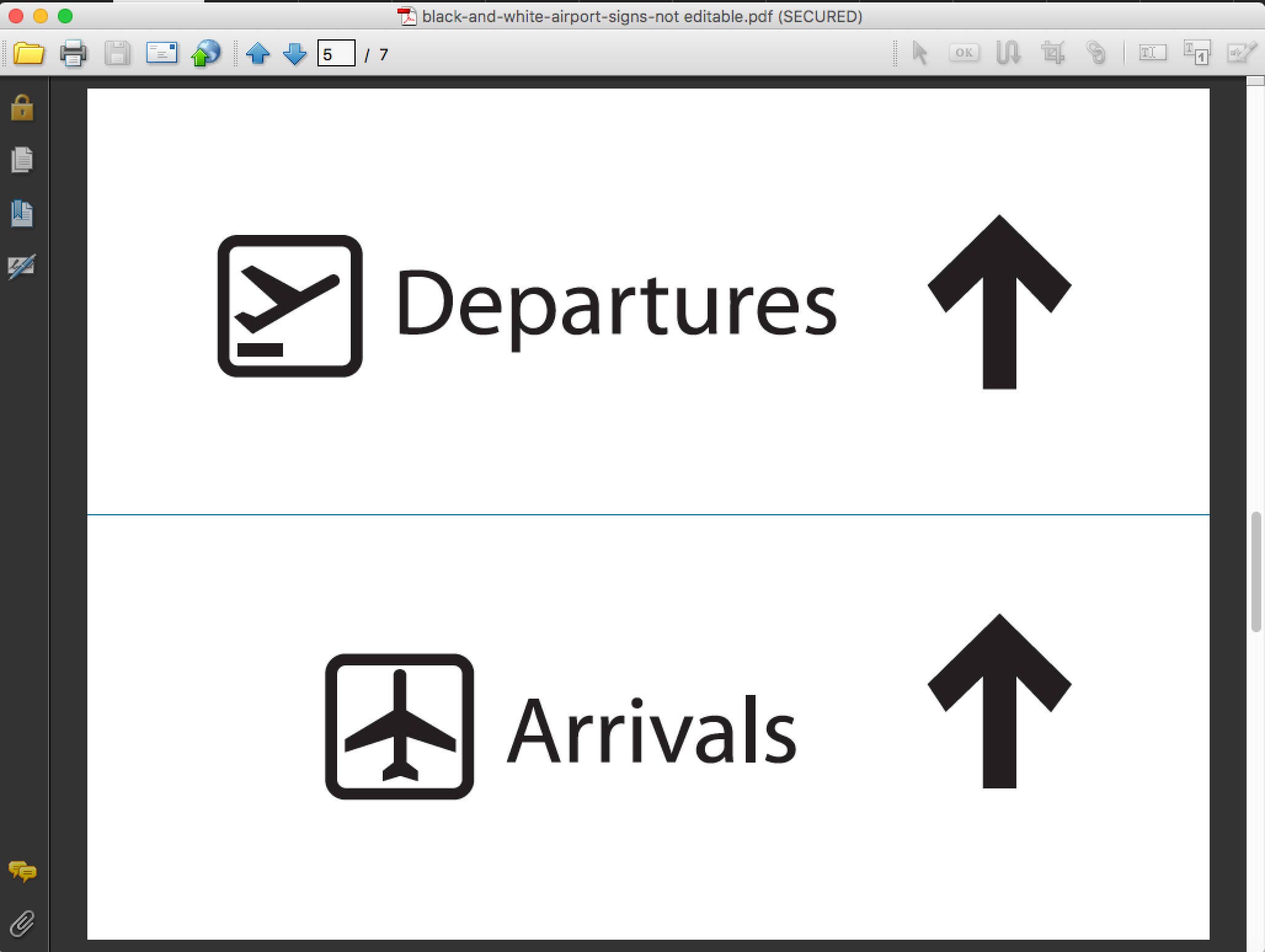 8 Airport printable signs personalized for an airplane | Etsy
