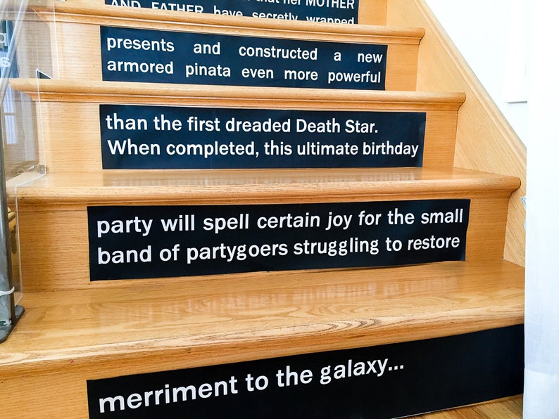 Star Wars Opening Crawl Stair Risers Signs Printable Star - Etsy