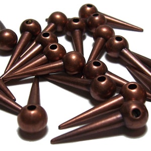 Bead Spikes Copper Colored Spikes 20 - Etsy