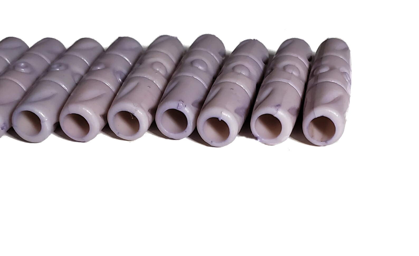 Vintage Tube Tiki Beads Lavender Color 6x30mm 10pcs - Etsy