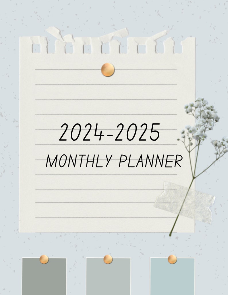Digital 2024-2025 Calendar and Planner - Etsy