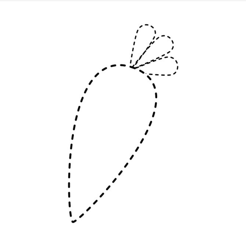 Printable Fruits & Vegetables Tracing and Coloring Pages for Children ...