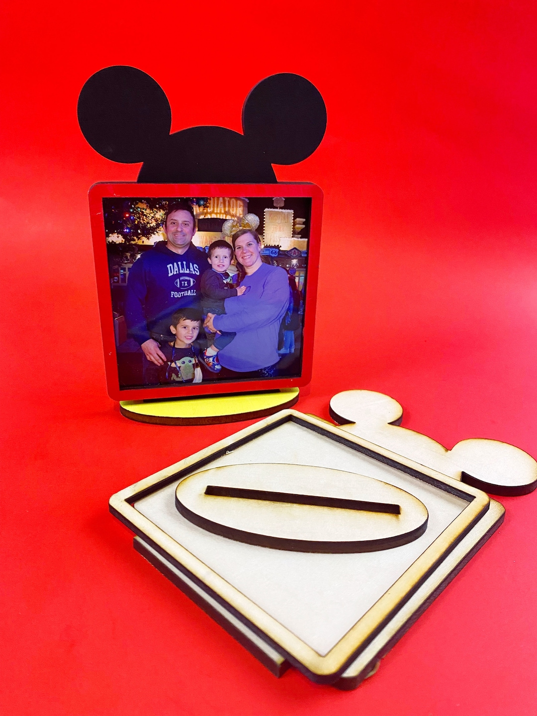 Mouse Mini Photo Frame Laser File, SVG, DXF, DIY Paint Party Sign ...