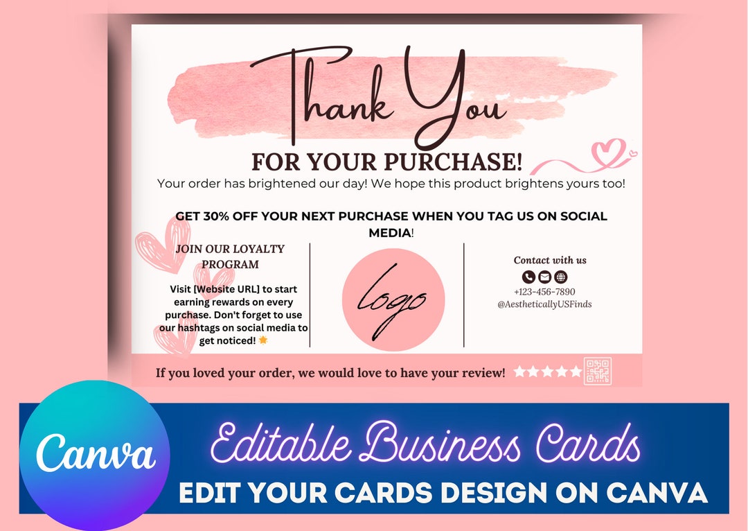 DIY Thank You Cards: Boost Brand & Sales With Personalized Packaging ...