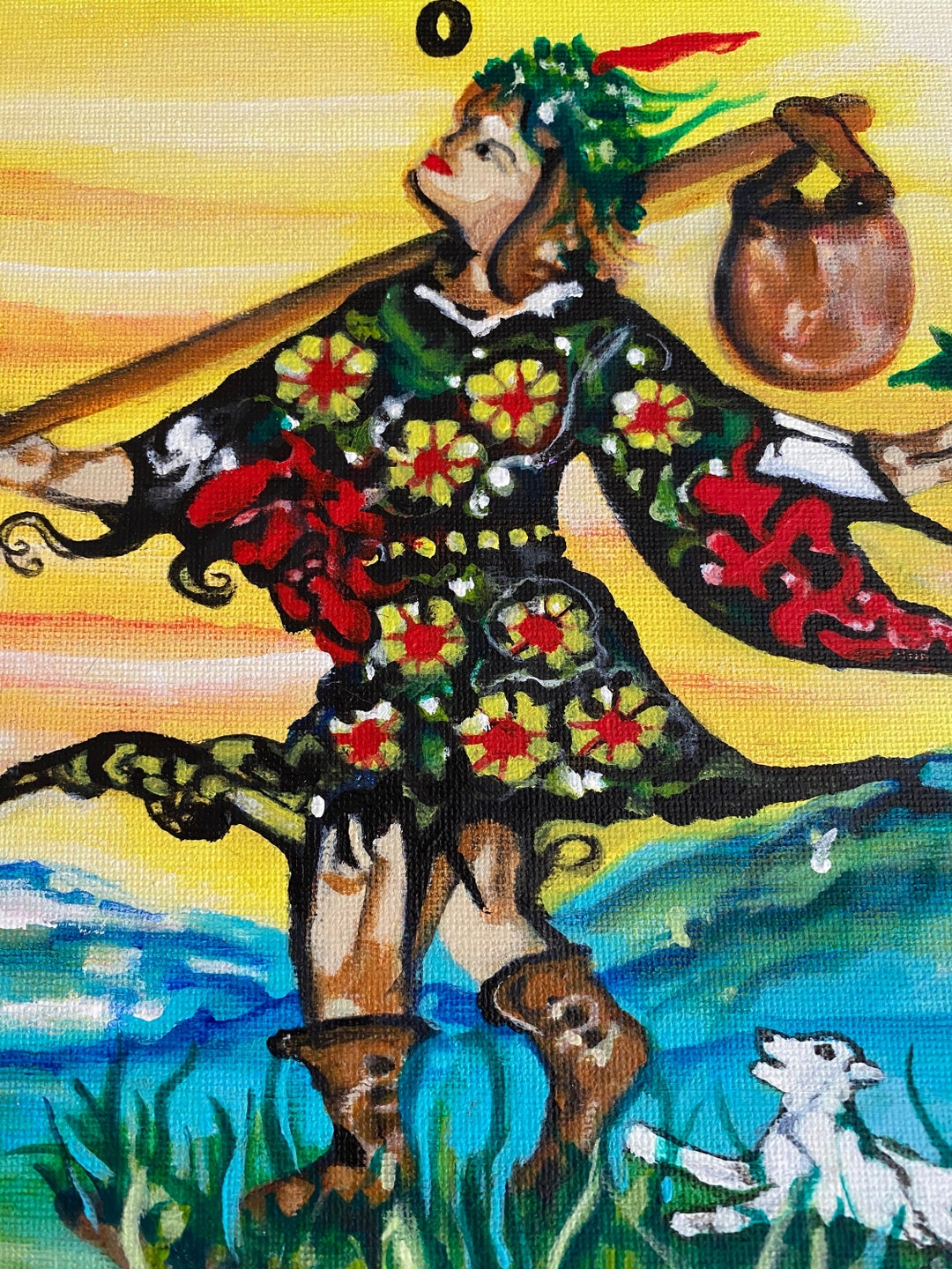 The Fool Tarot 8x10 Acrylic Painting - Etsy
