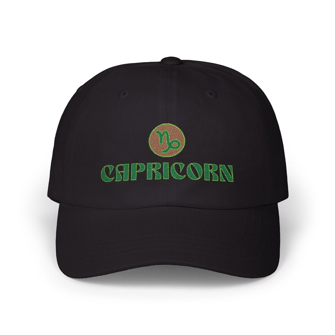Capricorn Zodiac, Birthday Gift Hat, Classic Dad Cap " Earth Sign Hat ...