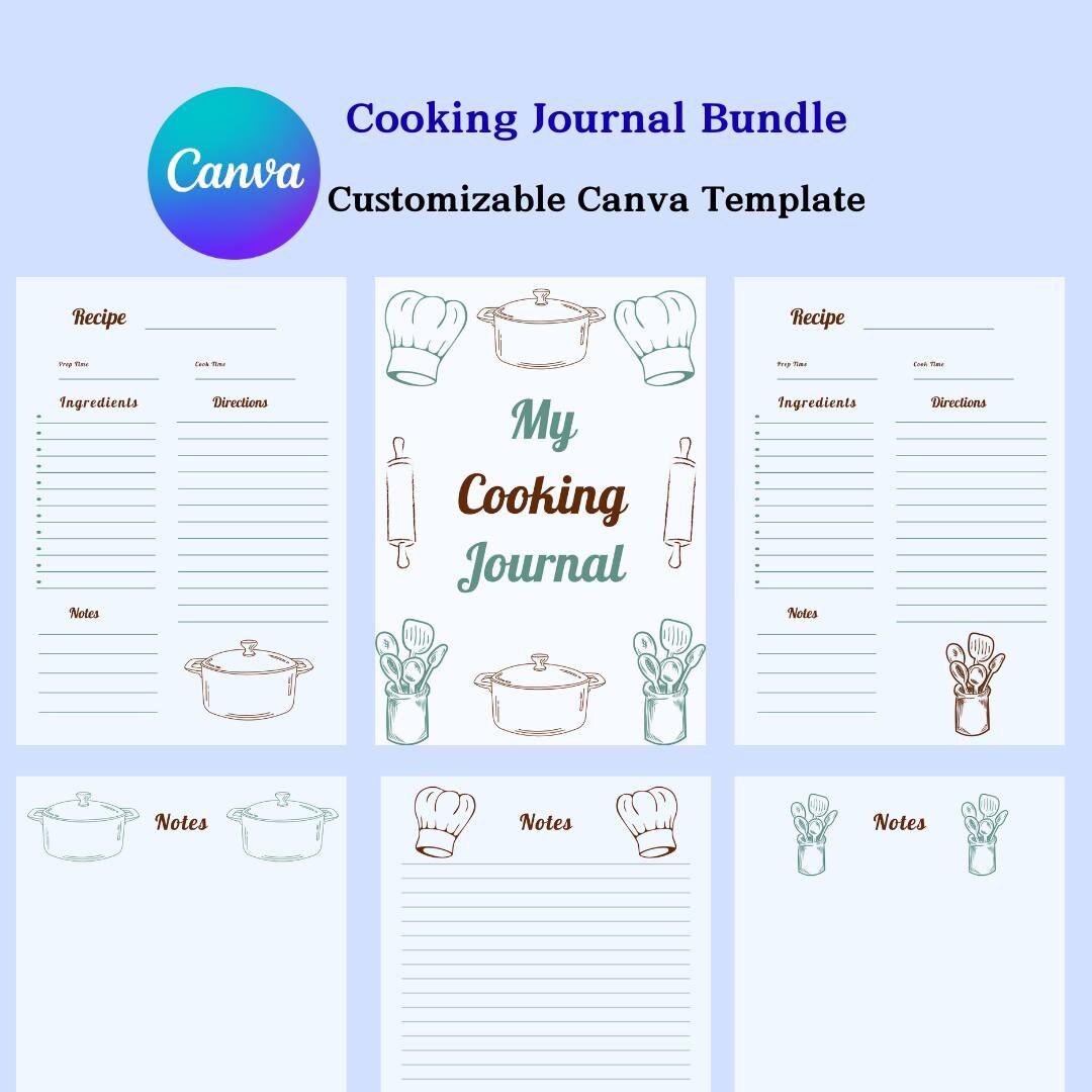Cooking Journal Bundle - Etsy