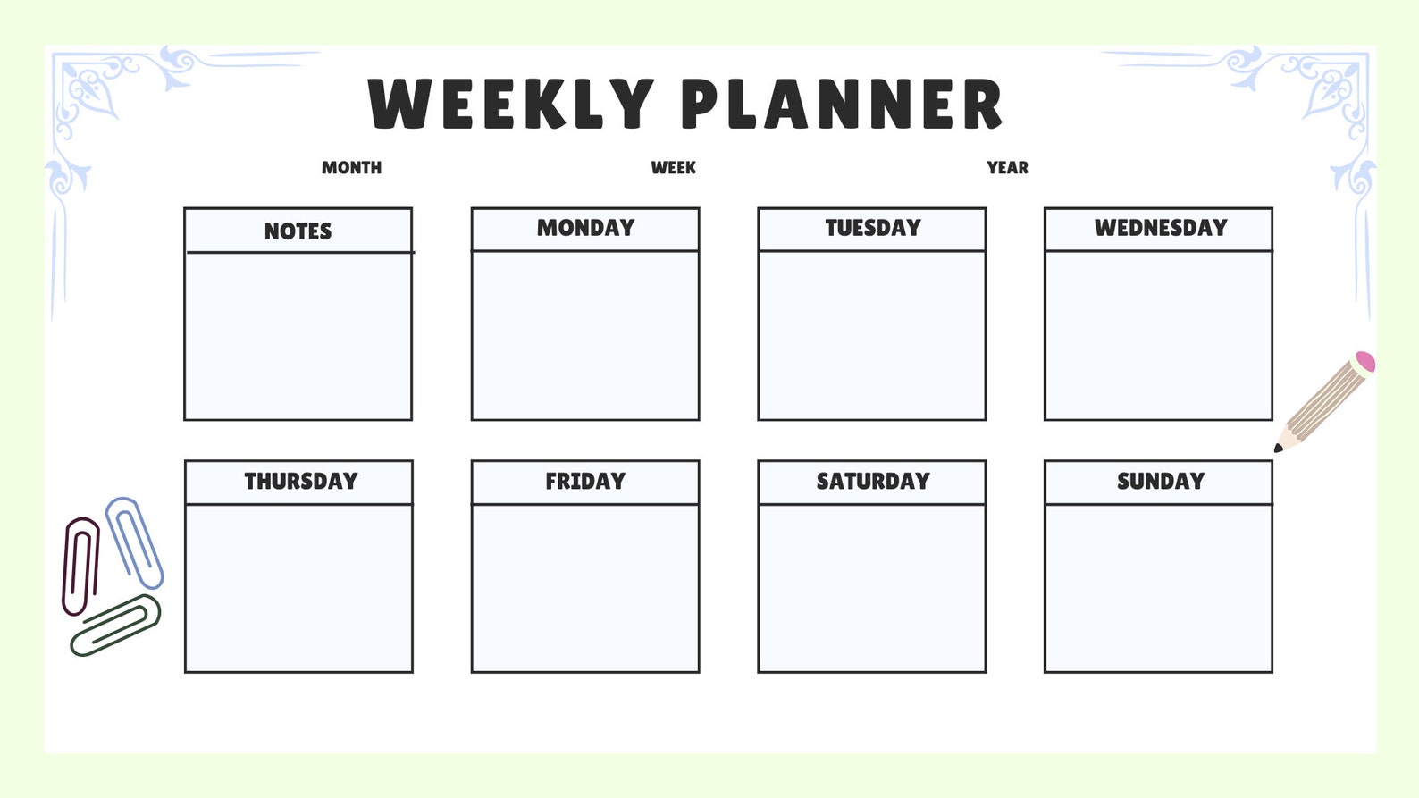 Weekly Planner Bundle Editable Template 32 Pages - Etsy