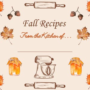 Fall Note Card Recipe Cards (set of 13 Cards + Cover Page) - Etsy