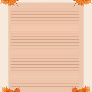 Set of 14 Fall Note Pages - Etsy