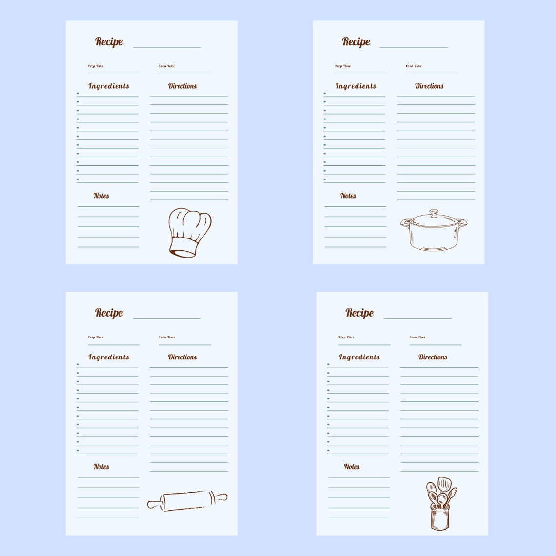 Cooking Journal Bundle - Etsy
