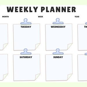 Weekly Planner Bundle Editable Template (32 Pages) - Etsy