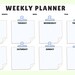 Weekly Planner Bundle Editable Template (32 Pages) - Etsy
