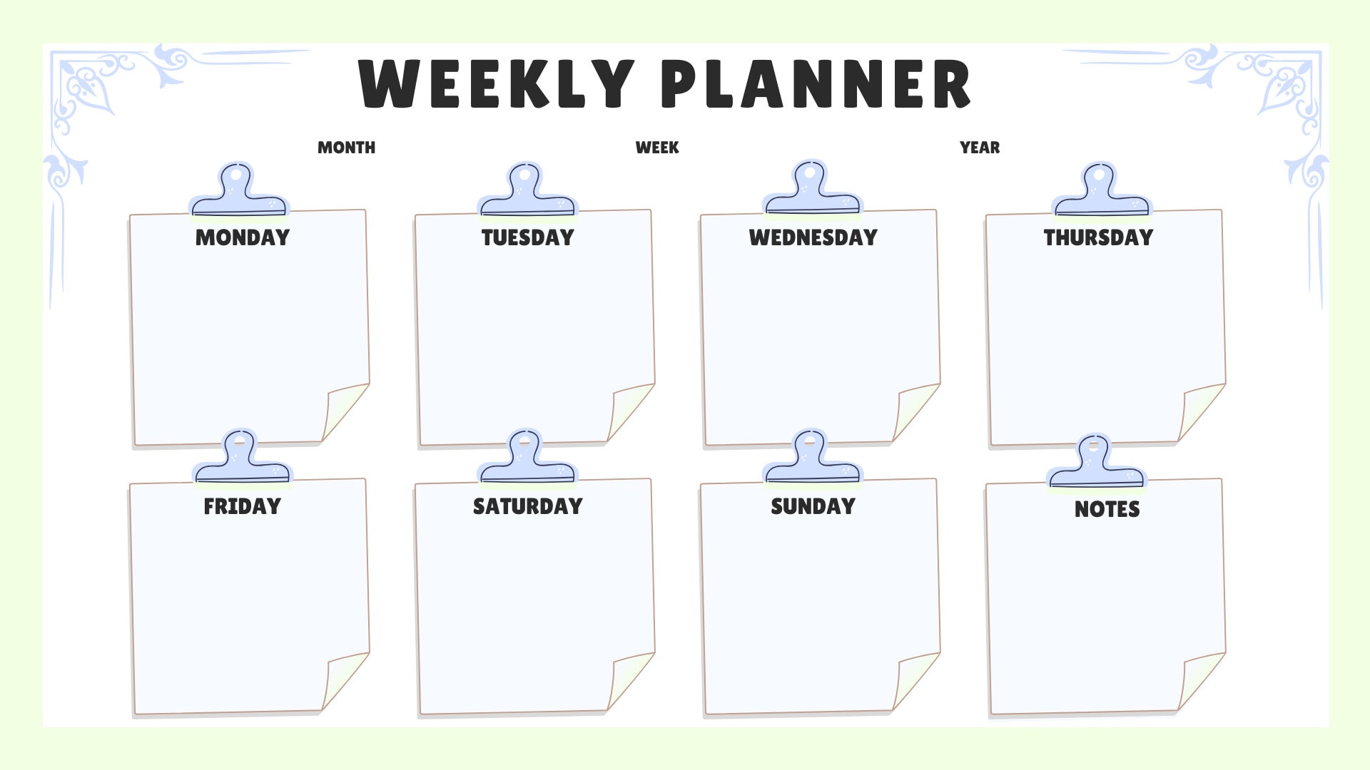 Weekly Planner Bundle Editable Template 32 Pages - Etsy