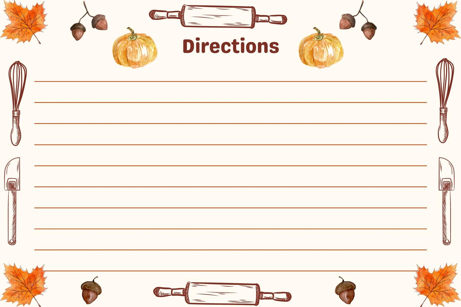 Assorted Fall Recipe Card Bundle - Etsy