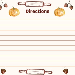 Assorted Fall Recipe Card Bundle - Etsy