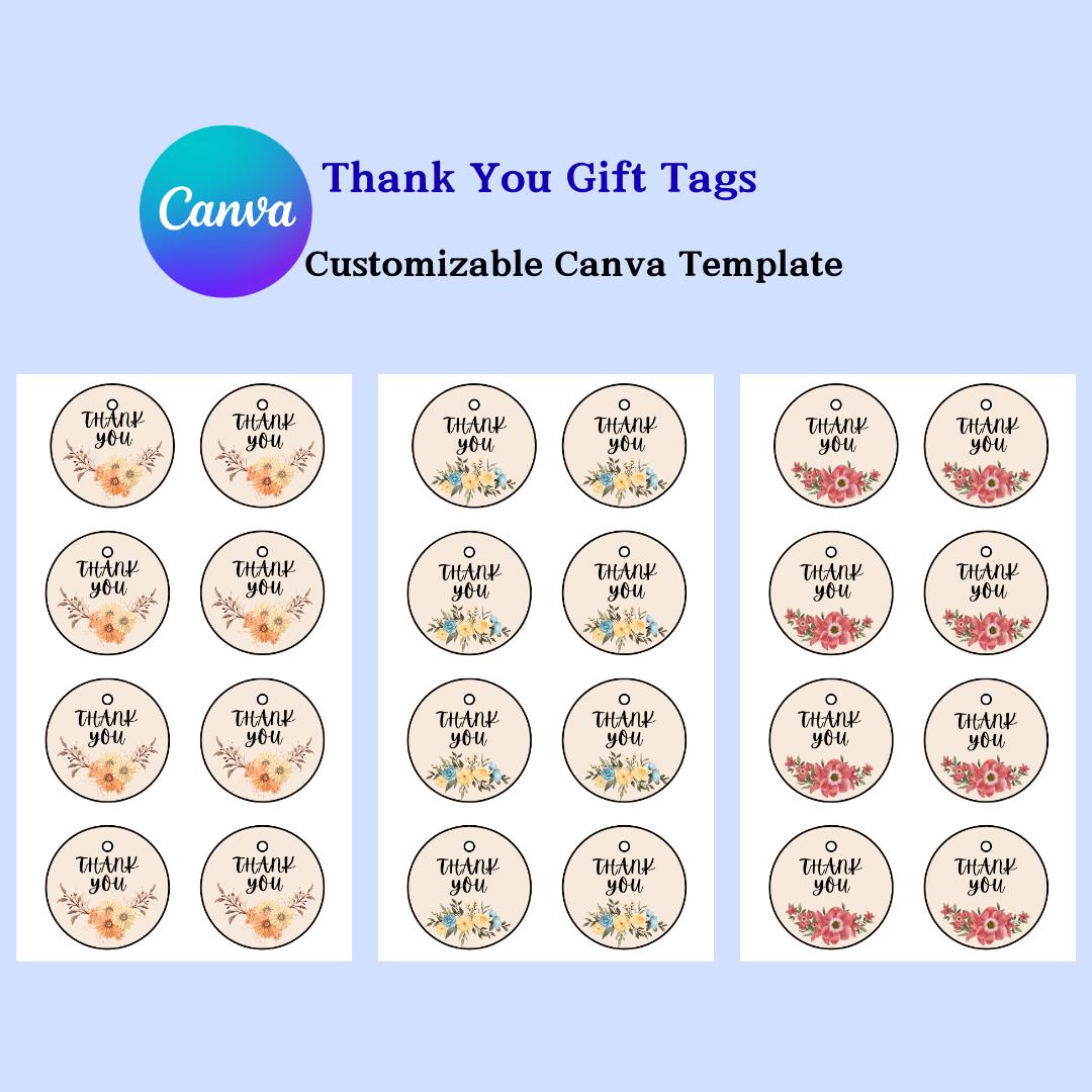 Thank You Gift Tags - Etsy