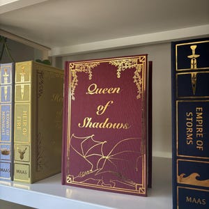 Queen of Shadows Bookbinding Cover Design PNG Digital File, Throne of ...