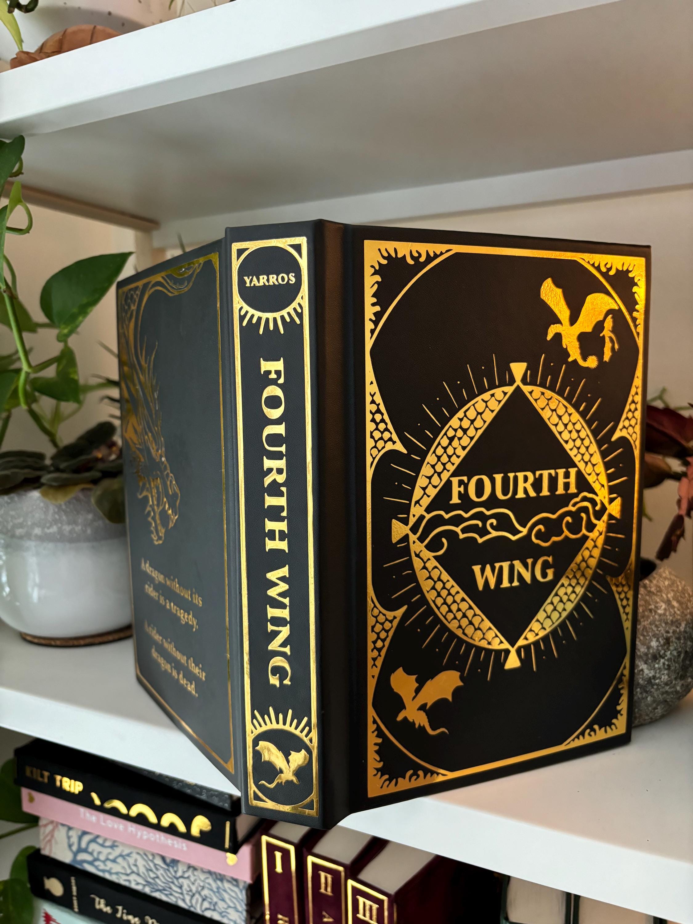 Fourth Wing Book Cover Design PNG File, Cover Art, Vinyl Design, Book ...