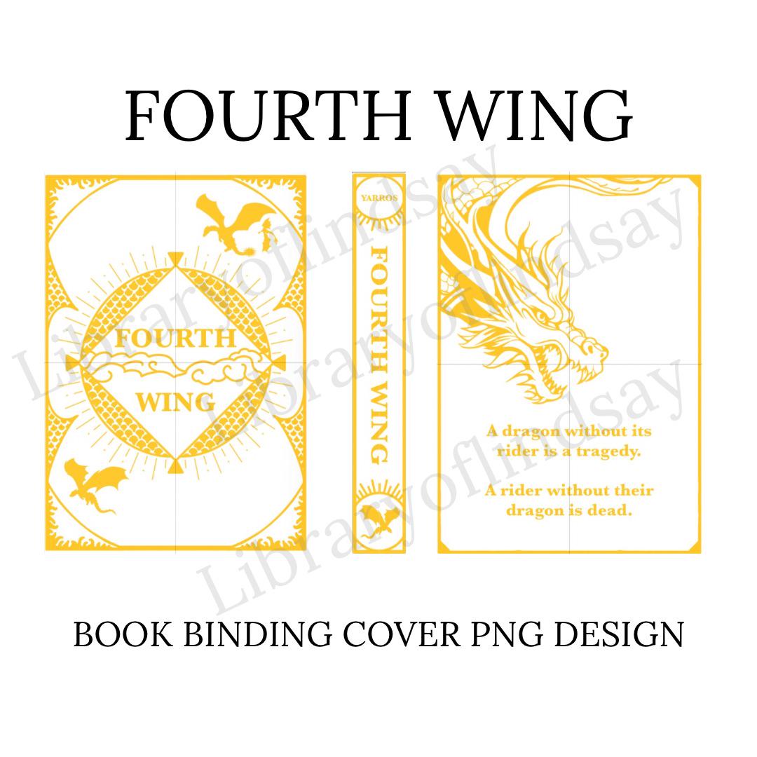 Fourth Wing Book Cover Design PNG File, Cover Art, Vinyl Design, Book ...