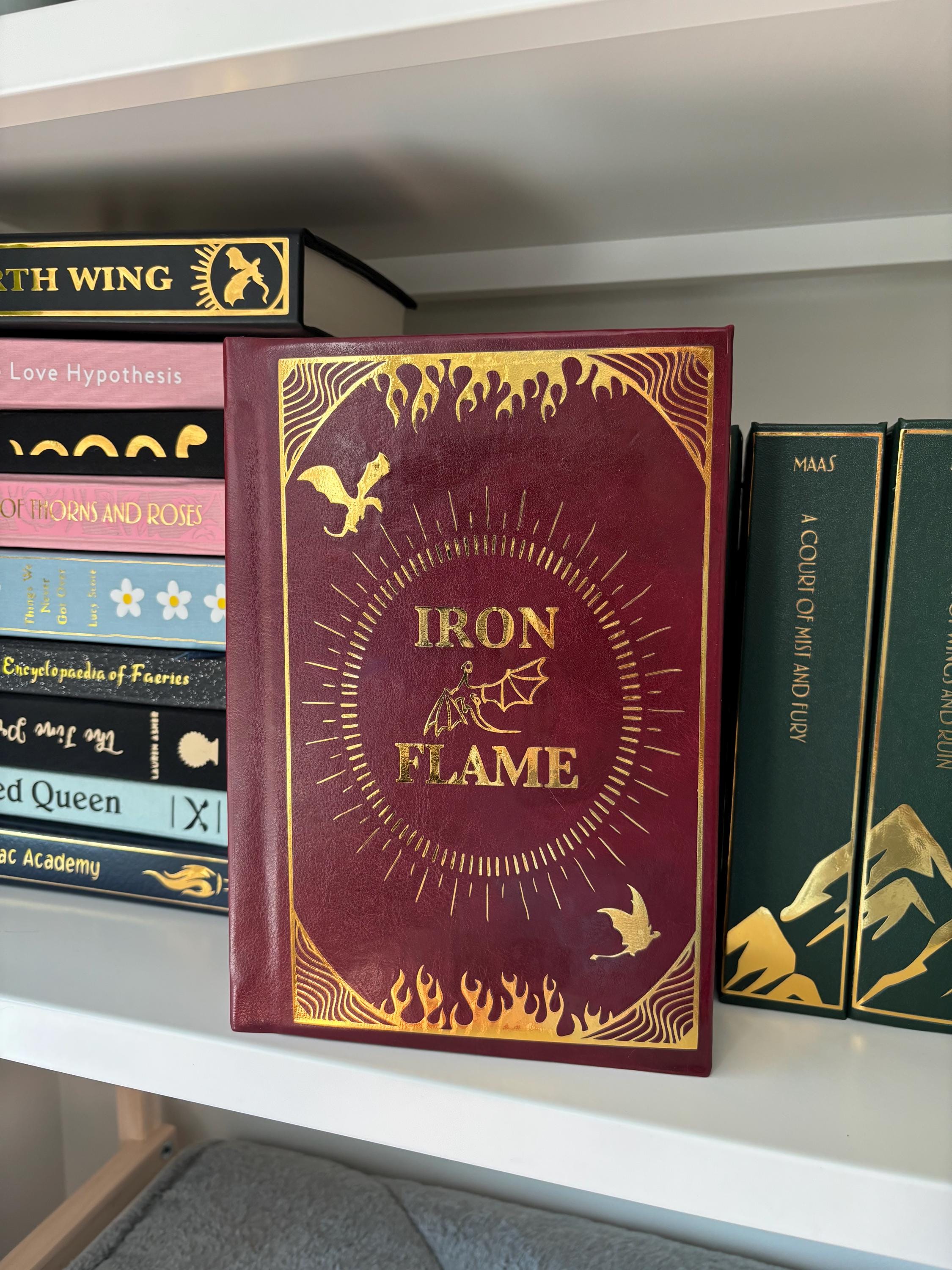 Iron Flame Book Cover Design, PNG Design, Bookbinding Design, Digital ...