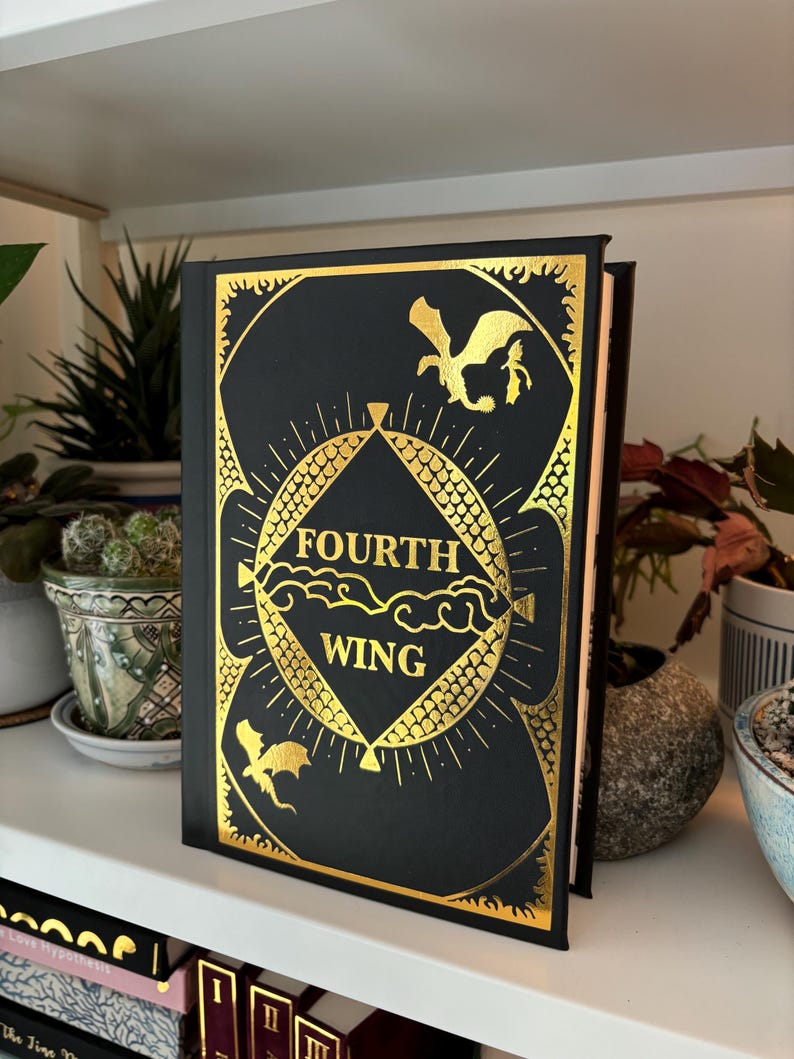 Fourth Wing Book Cover Design PNG File, Cover Art, Vinyl Design, Book ...