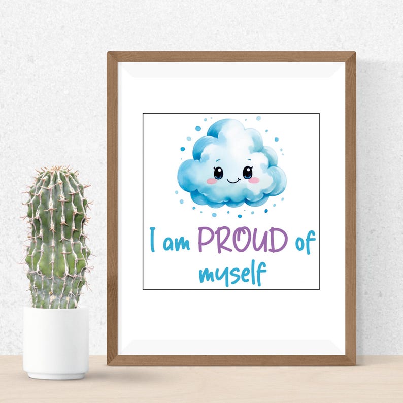 Affirmation Cards for Kids Montessori Positive Flashcards, Educational ...