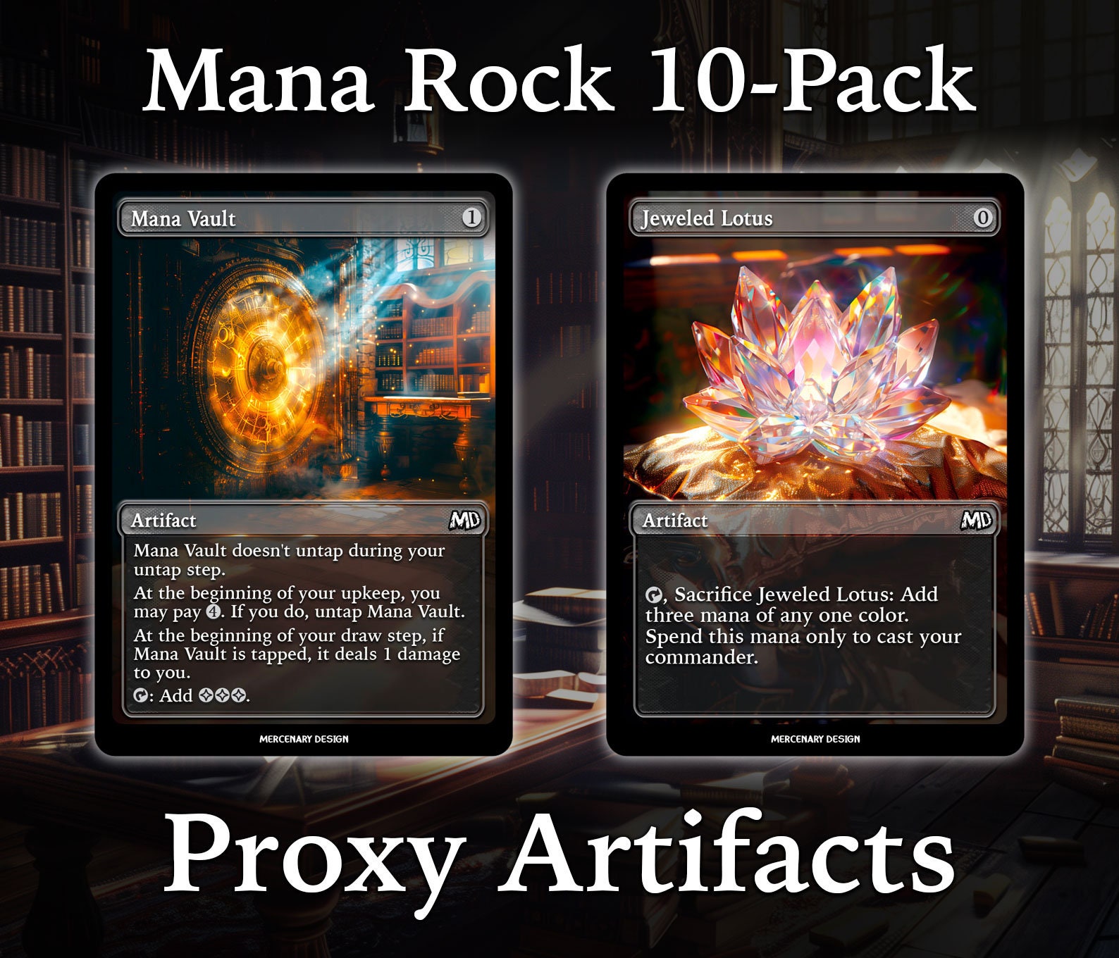 Proxy Mana Rocks - 10 Pack MTG Custom Artifact Cards for Commander - Etsy