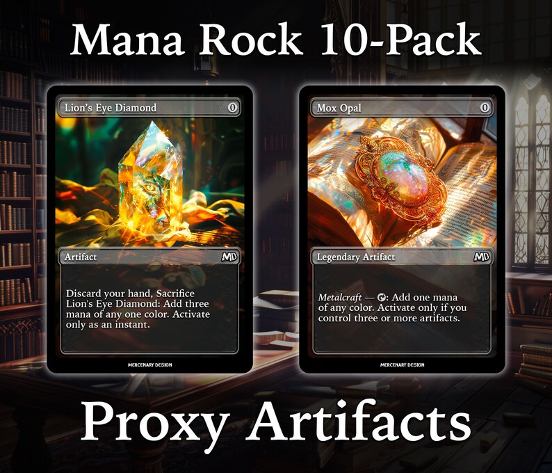 Proxy Mana Rocks - 10 Pack MTG Custom Artifact Cards for Commander - Etsy
