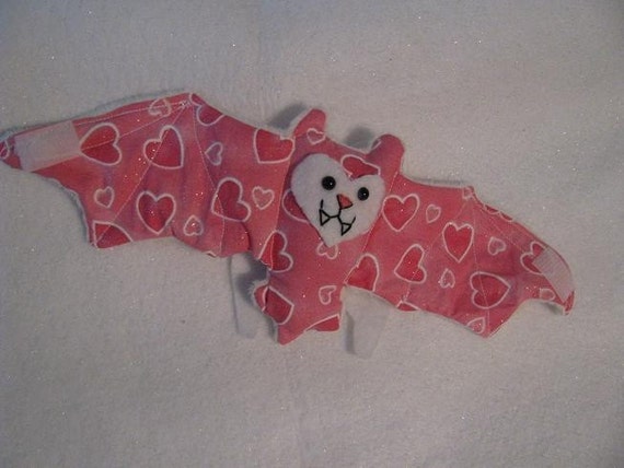 Valentine's Day Bat Cup Sleeve Light Pink Hearts and - Etsy