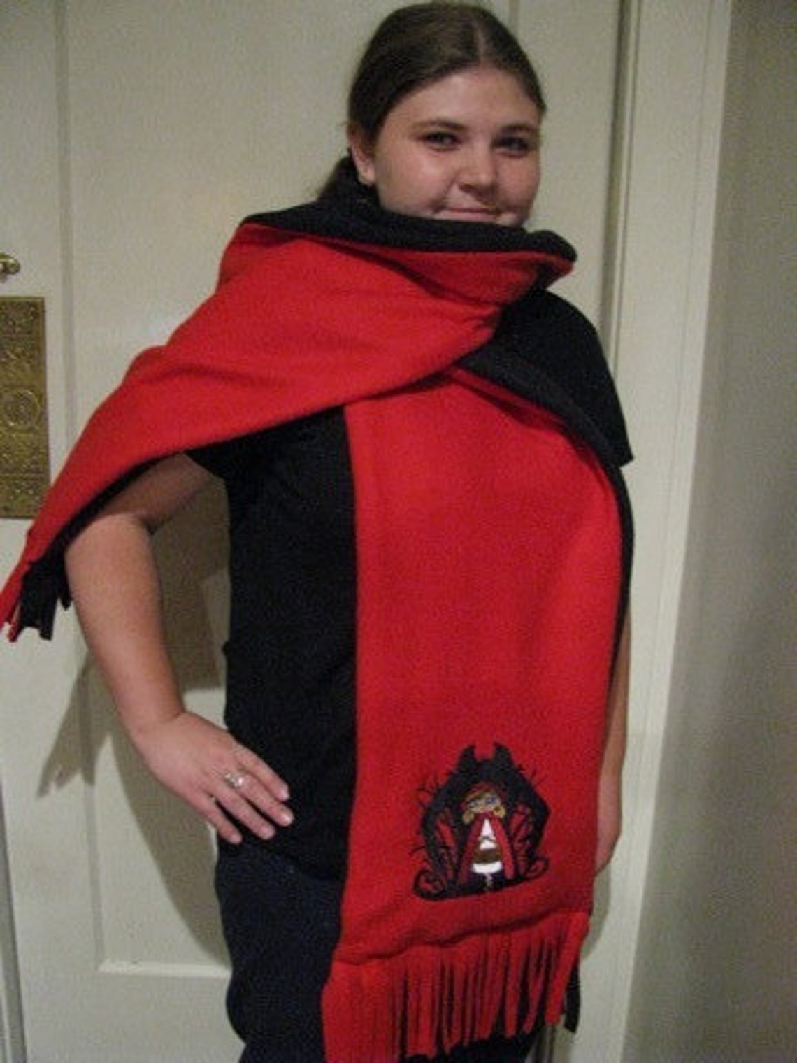 Red Riding Hood Hooded Scarf - Etsy