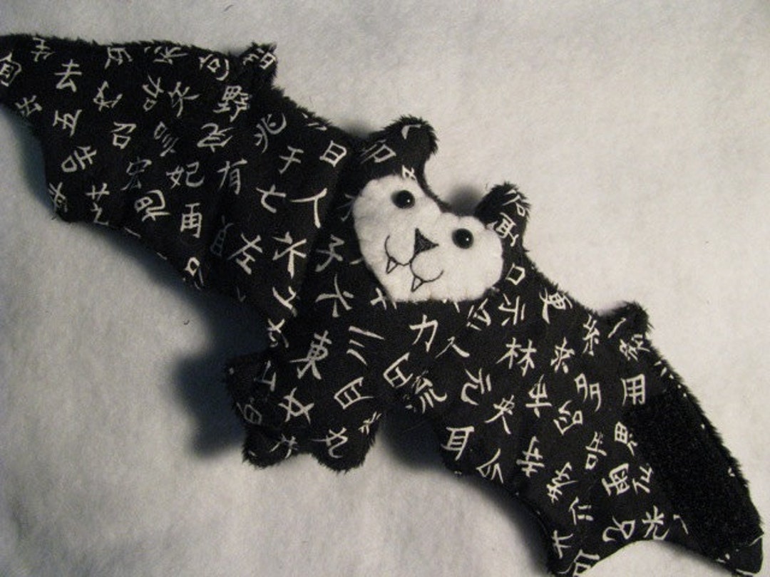 Asian Character Bat Stuffed Animal, Coffee Cozy, Cup Sleeve - Etsy
