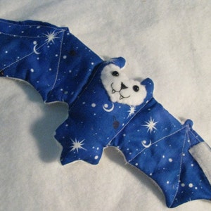 Blue Stars and Planets Bat Stuffed Animal, Cup Sleeve, Coffee Cozy - Etsy