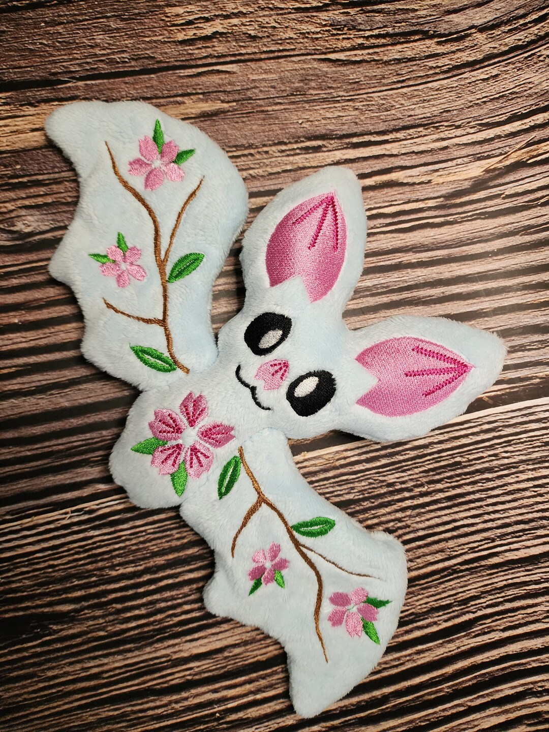 Spring Blossoms Cherry Blossom Bat Plushie - Etsy