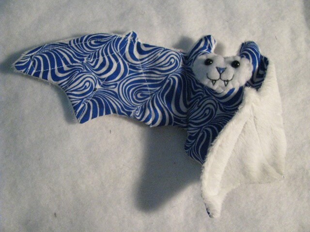 Blue Optical Illusions Bat Stuffed Animal Cup Sleeve | Etsy