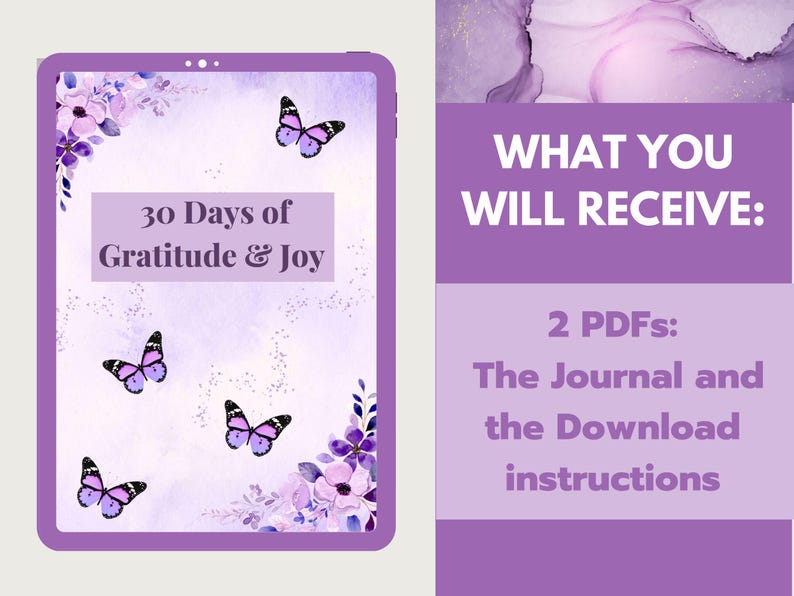 30 Days of Gratitude & Joy Digital Journal Daily Reflection Guided ...