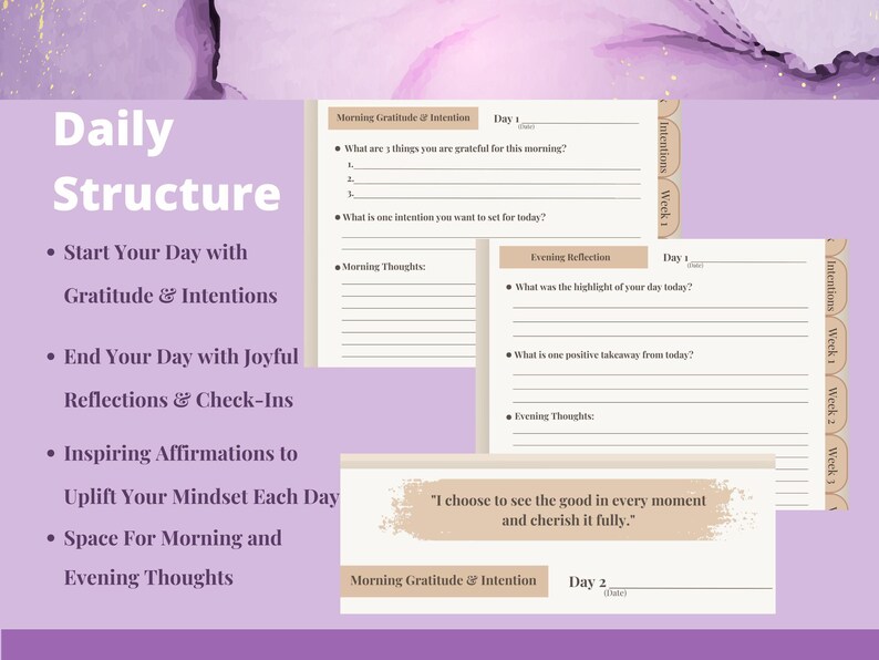 30 Days of Gratitude & Joy Digital Journal Daily Reflection Guided ...