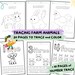 Farm Animals Coloring Pages, Color and Trace, Farm Animal Trace, Farm ...