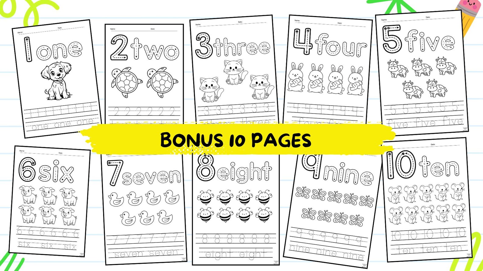 Farm Animals Coloring Pages, Color and Trace, Farm Animal Trace, Farm ...