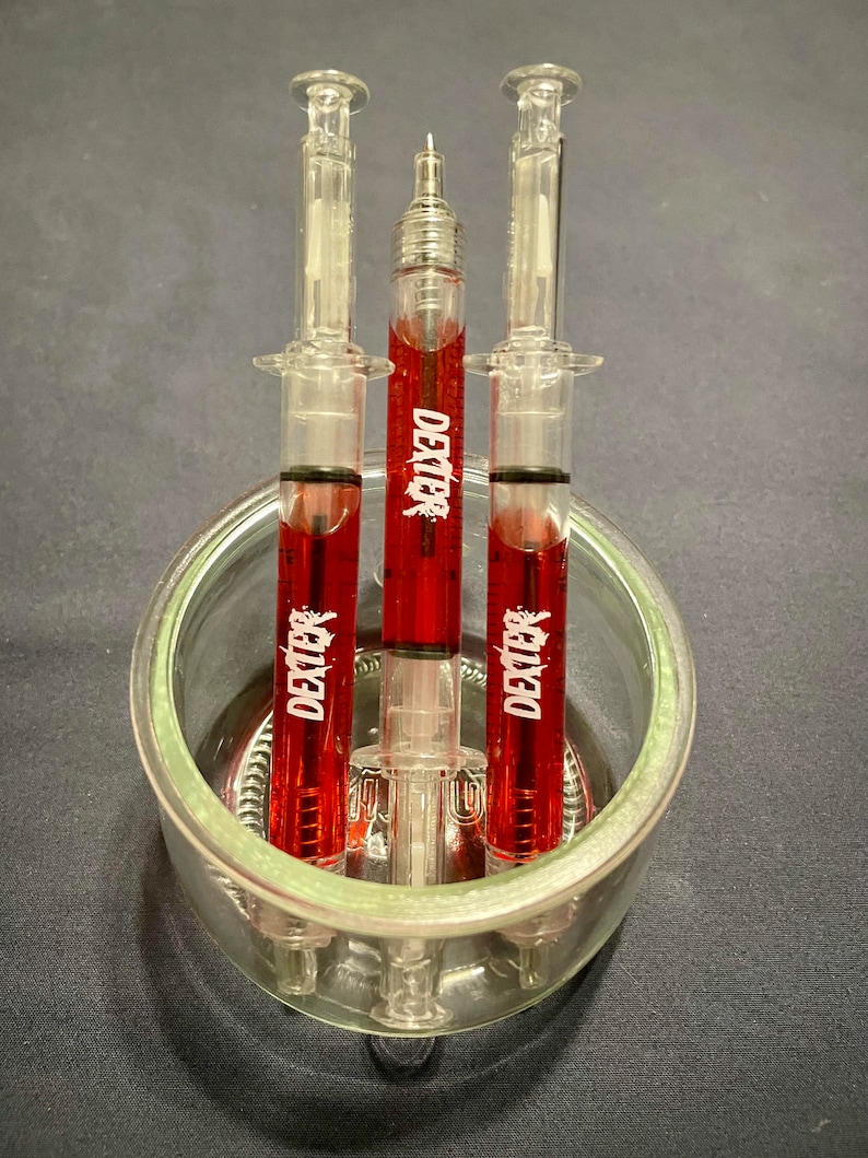 Dexter "blood" Syringe Pens - Etsy