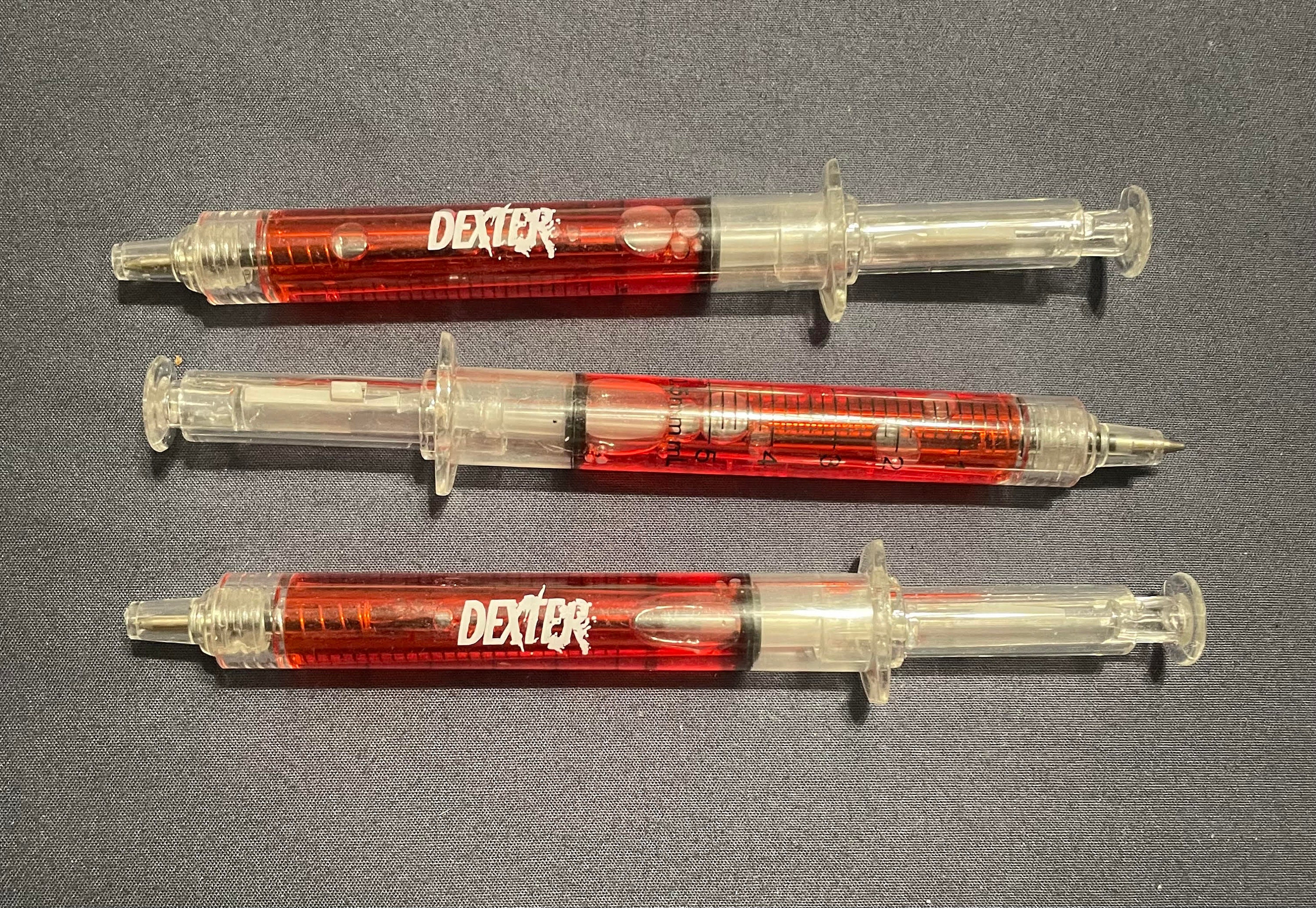Dexter "blood" Syringe Pens - Etsy