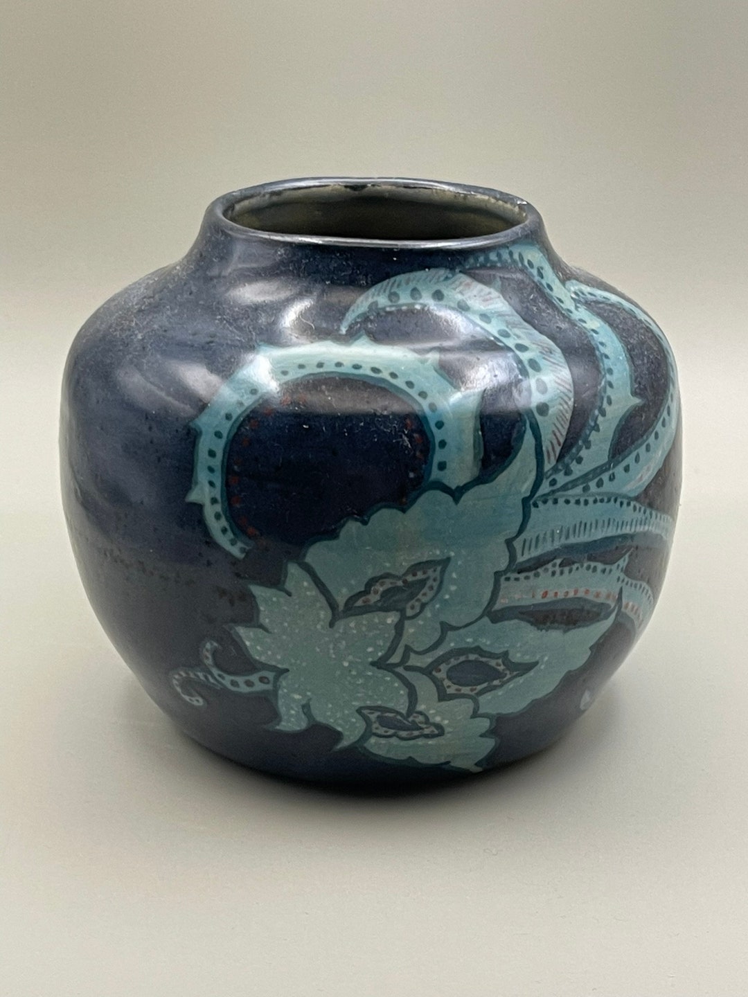 Hand Painted Vase Inspired by Indonesian Batik - Etsy