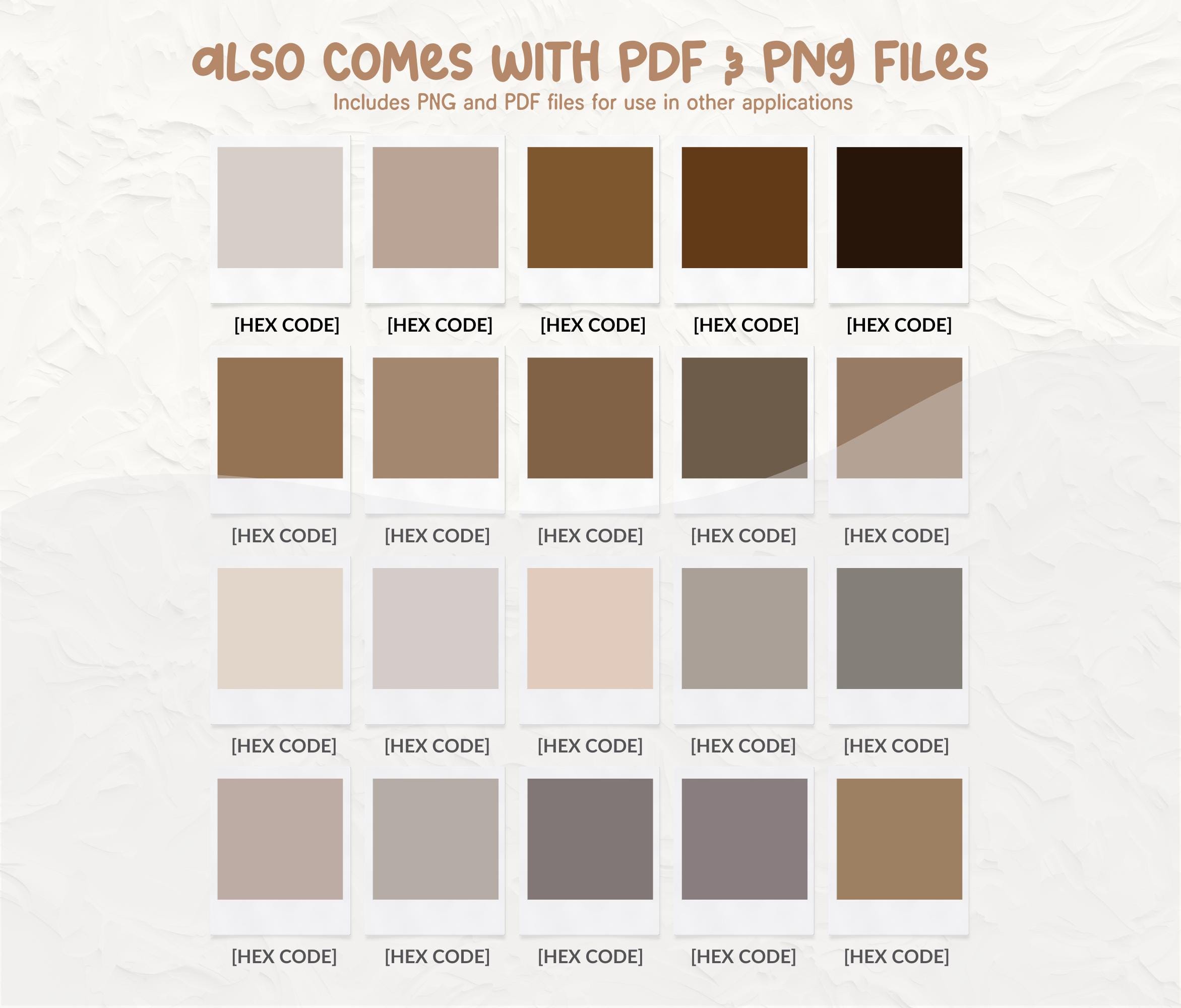 Sepia Adventure Color Palette Procreate Color Palette Procreate Palette ...