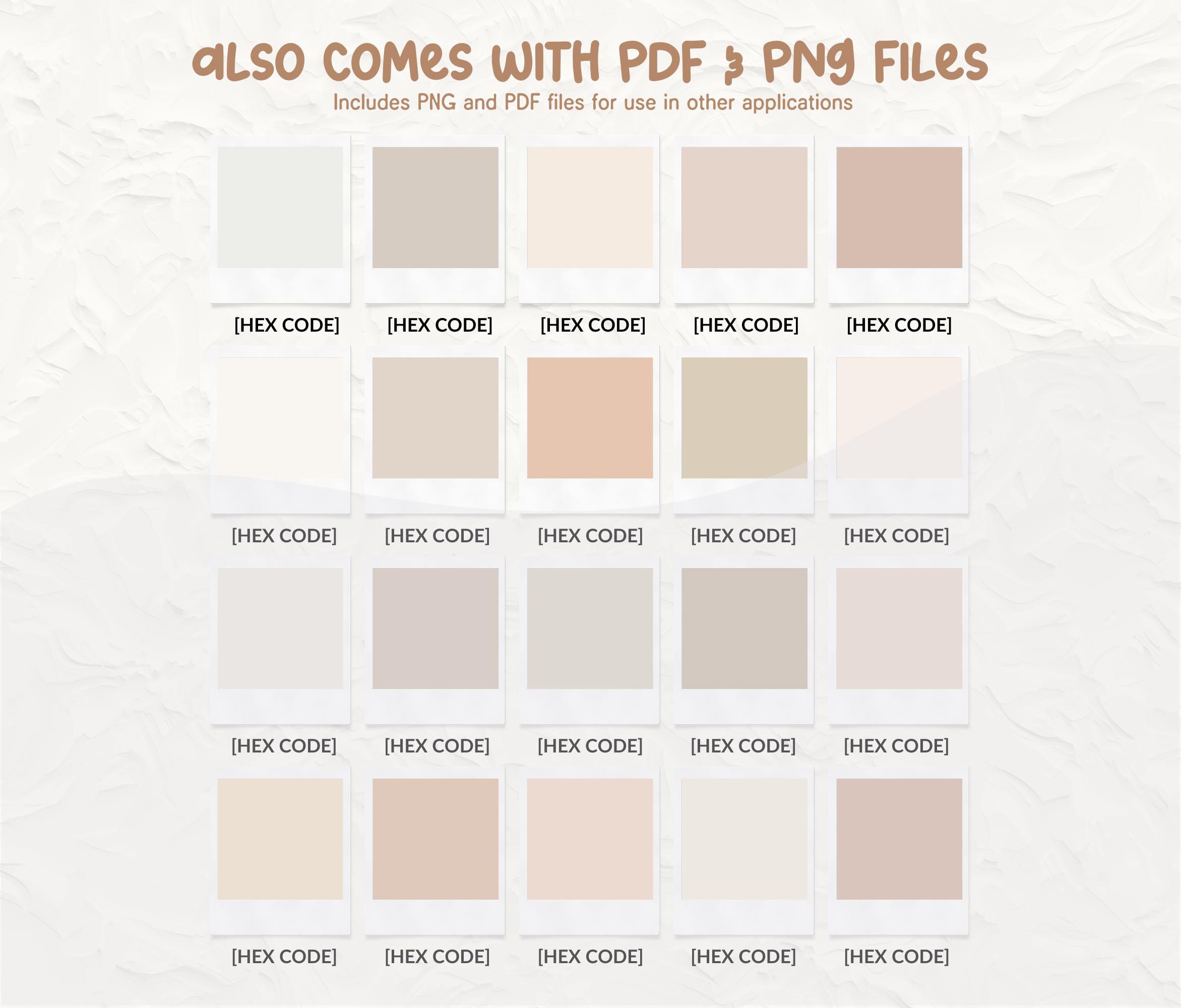 Soft Glow Color Palette Procreate Color Palette Procreate Palette Color ...